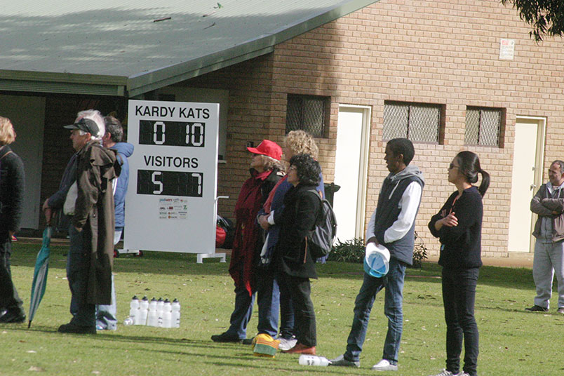 Kardinya, Alan Edwards Park, Western Australia – Scoreboard pressure
