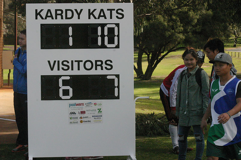 Kardinya, Alan Edwards Park, Western Australia – Scoreboard pressure