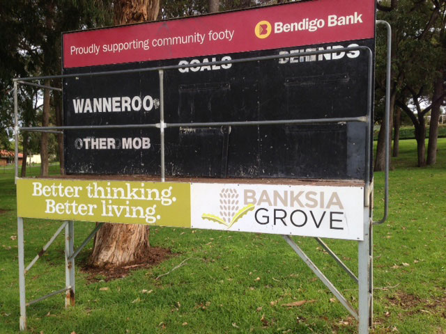 Wanneroo Showgrounds, Western Australia – Scoreboard pressure