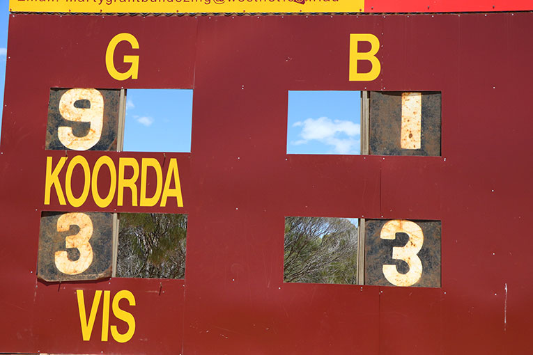 Koorda, Western Australia – Scoreboard pressure