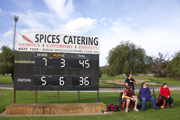 Maddington, Harmony Field, Western Australia – Scoreboard pressure