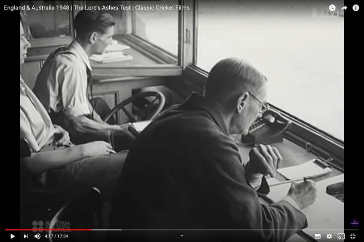 1948 Lord’s Test, England – Scoreboard pressure