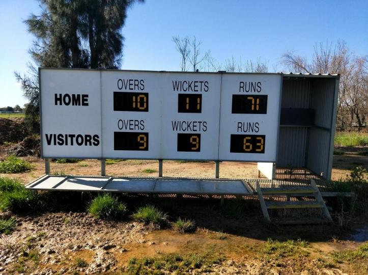 Northern Oval, Kyabram, Victoria – Scoreboard pressure