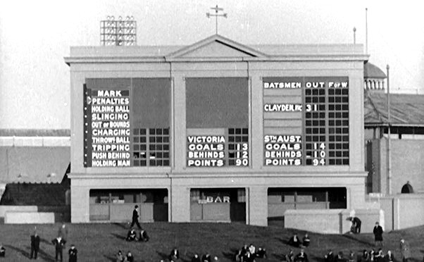 SCG and the 1933 national football carnival – Scoreboard pressure